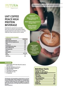 UHT Coffee Peace High Protein Beverage - Futura Ingredients