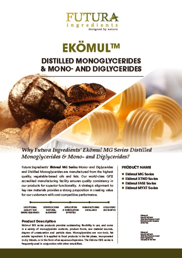 EKÖMUL Distilled Monoglycerides & Mono and Diglycerides - Futura ...